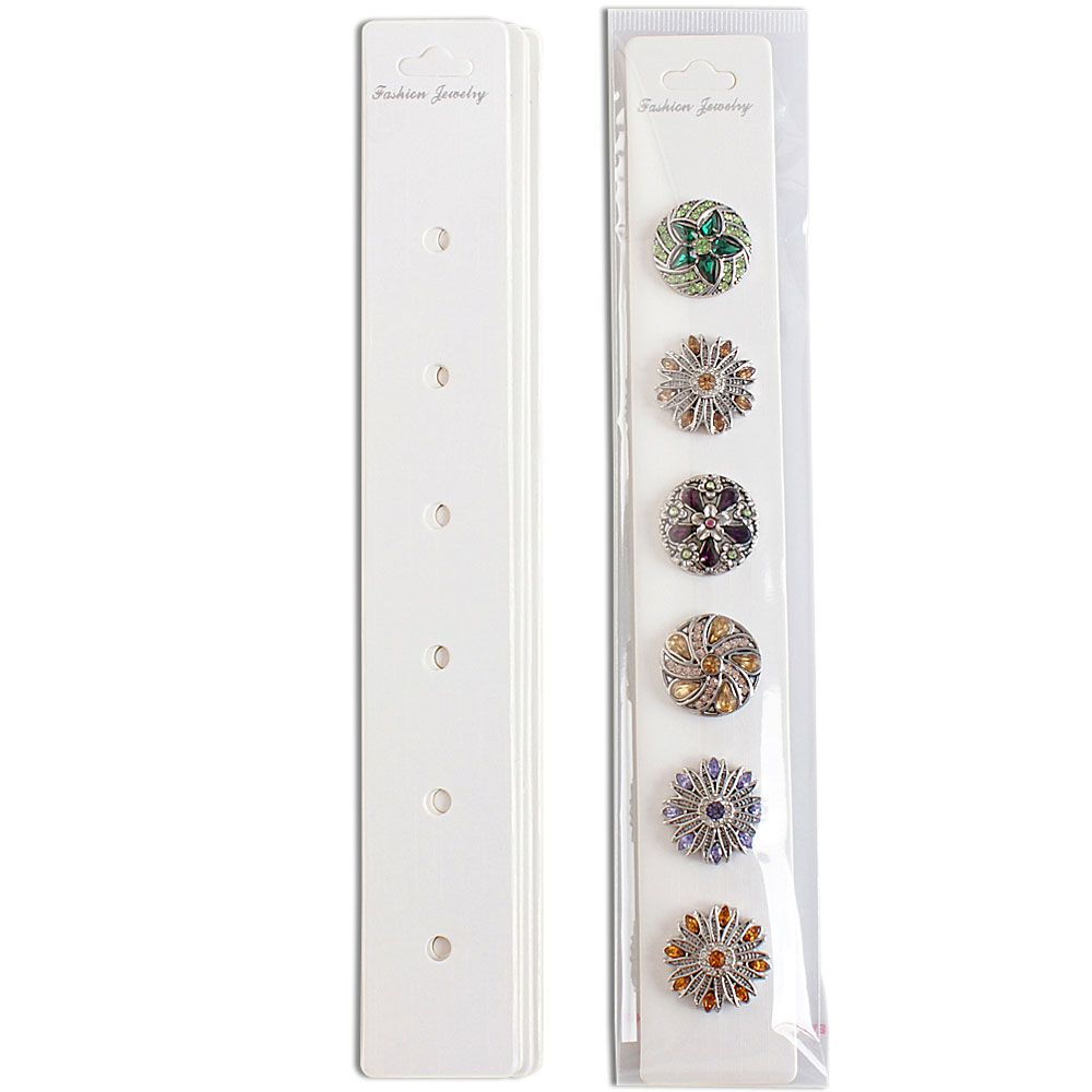 10pcs/set 20.5CM*2.5CM 6pcs snap buttons Package paper Card Include ...