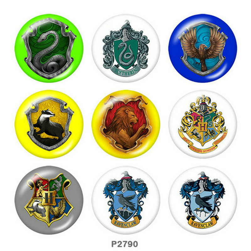 20MM Harry Potter Print glass snaps buttons