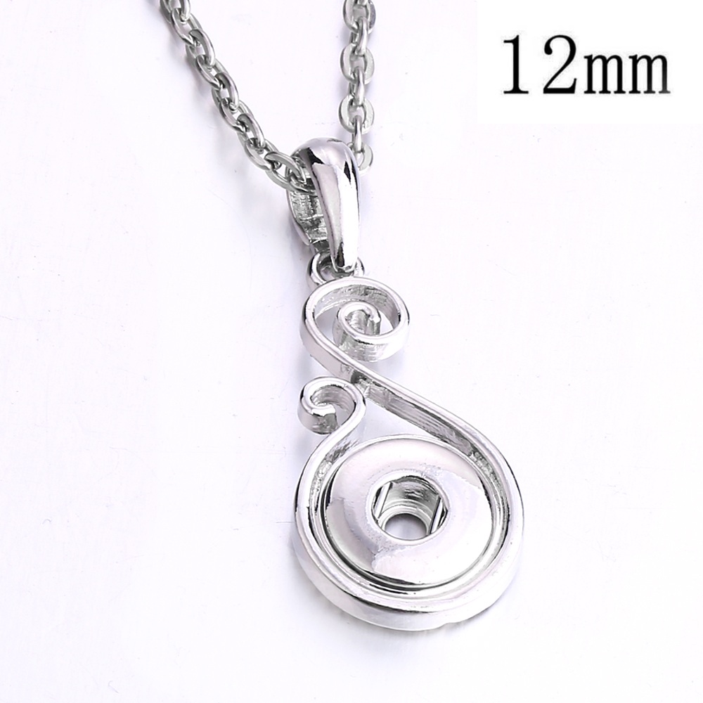 Necklace 80CM chain silver fit 20MM chunks snaps jewelry