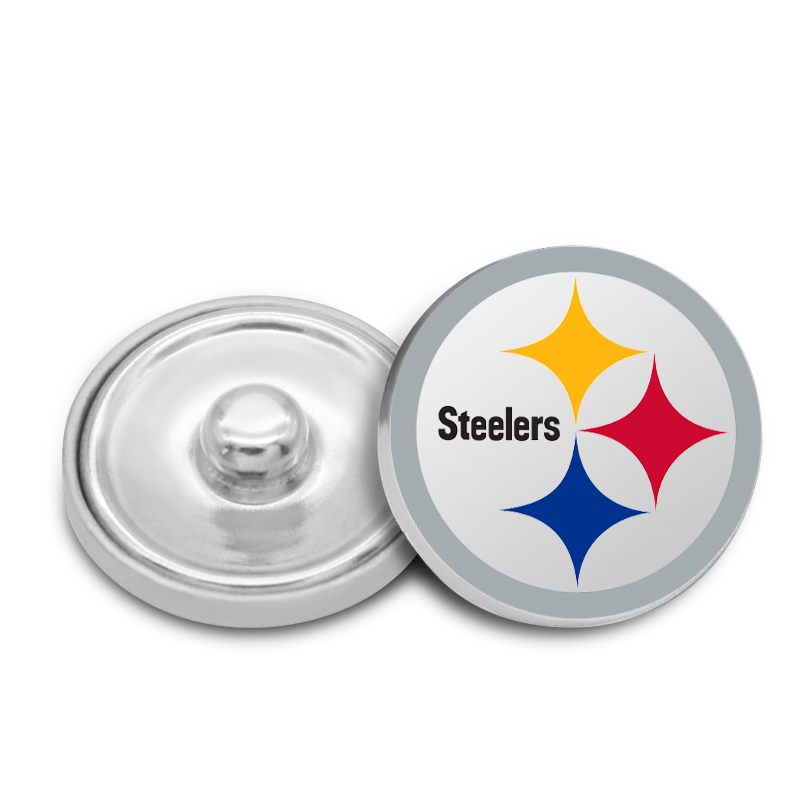 National Football League NFL Team Logos 20MM Painted metal snaps
