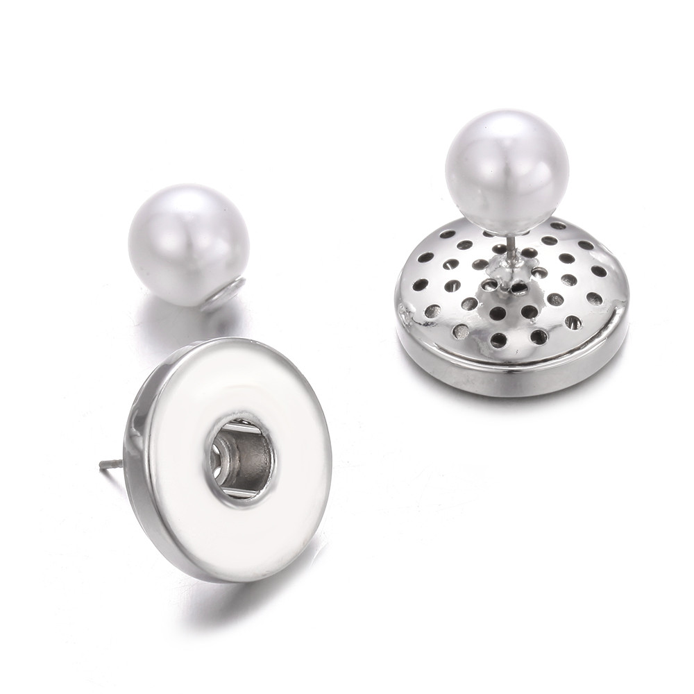 Snaps button jewelry wholesale metal Snaps earring fit 18MM 20MM chunks