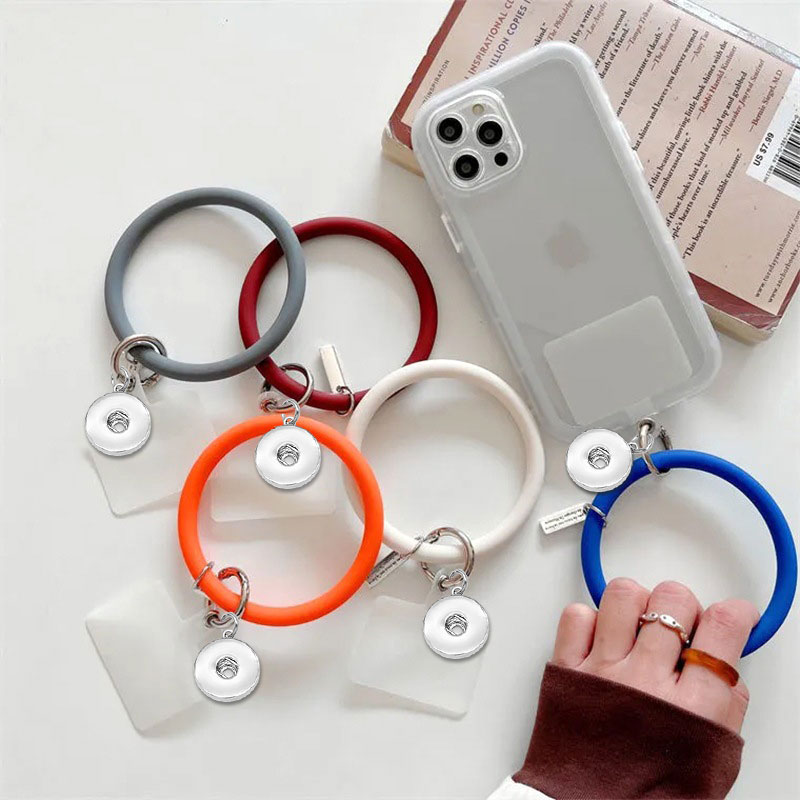 Silicone love bracelet candy solid color universal all mobile phone ...