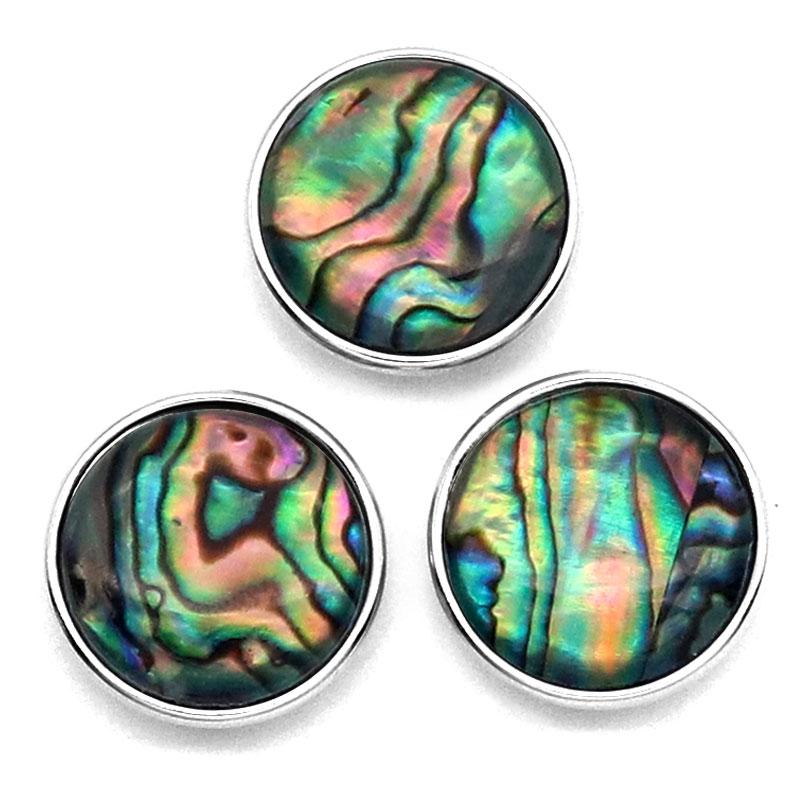 18MM shell snap button charms chunks