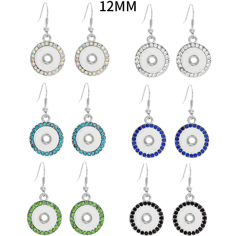 Snaps metal earring fit 12mm chunks snaps jewelry