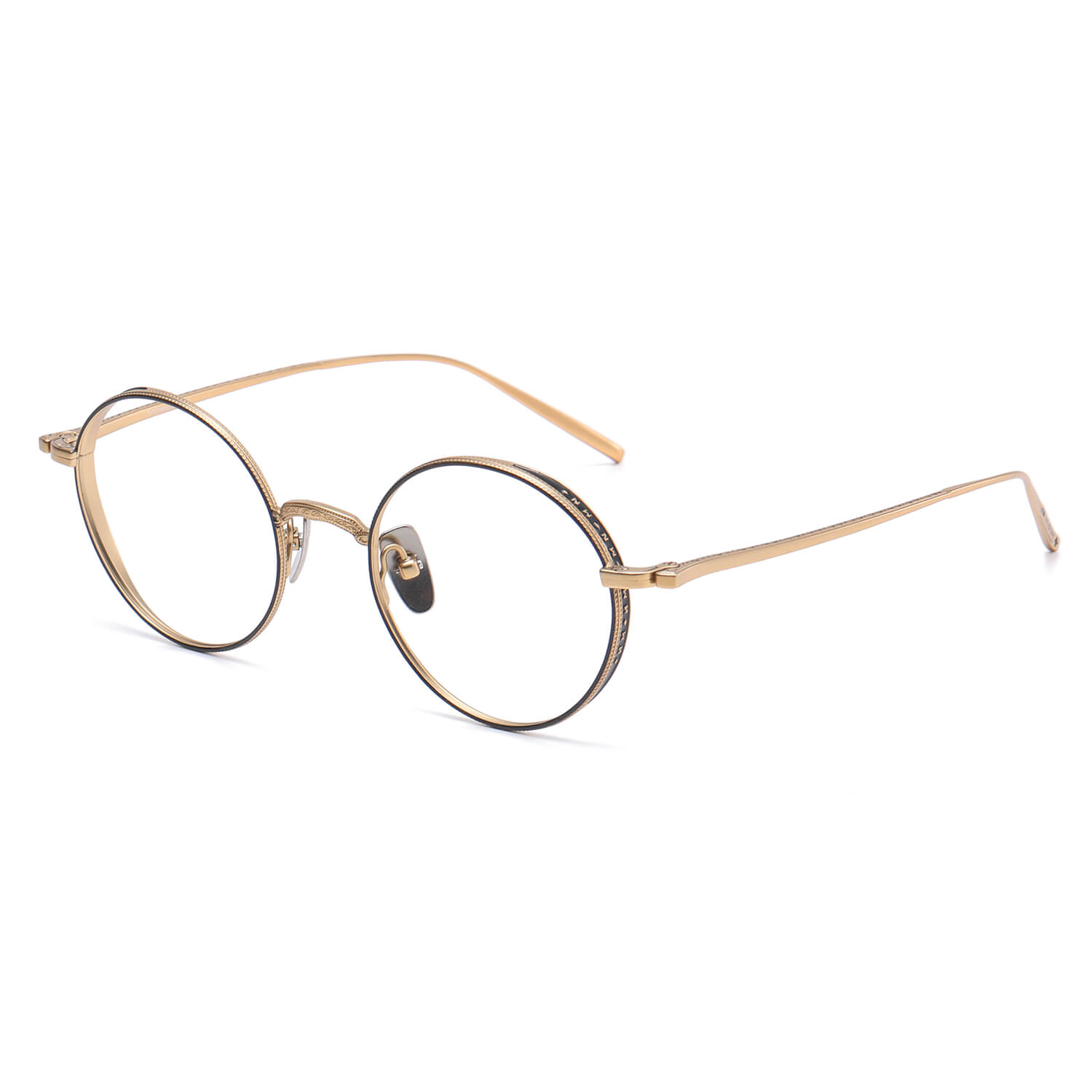 Handmade Round Titanium Glasses M3087