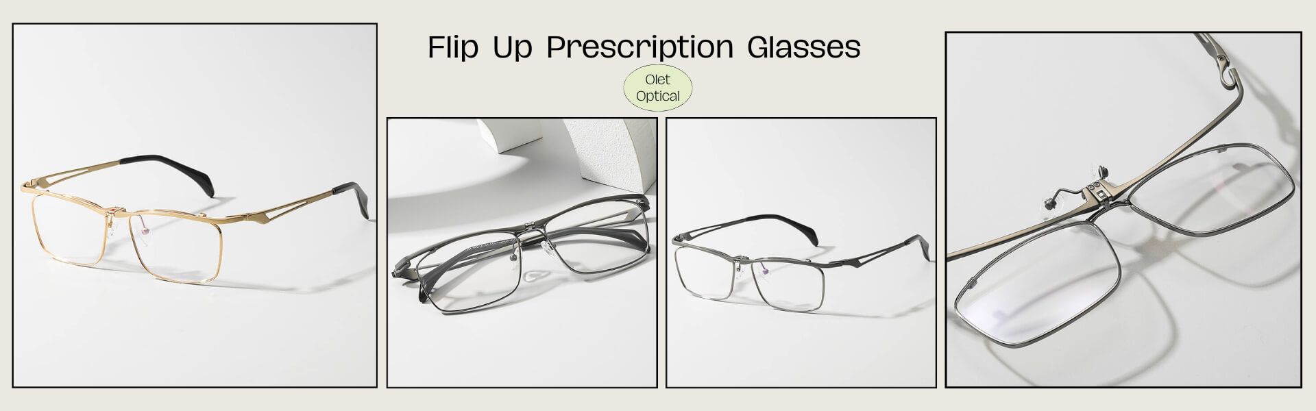 Titanium LE0031 Flip Up Prescription Glasses - Versatile, Stylish ...