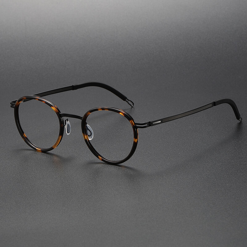 Round Face Shape Glasses LE1046 - Stylish Titanium Eyewear