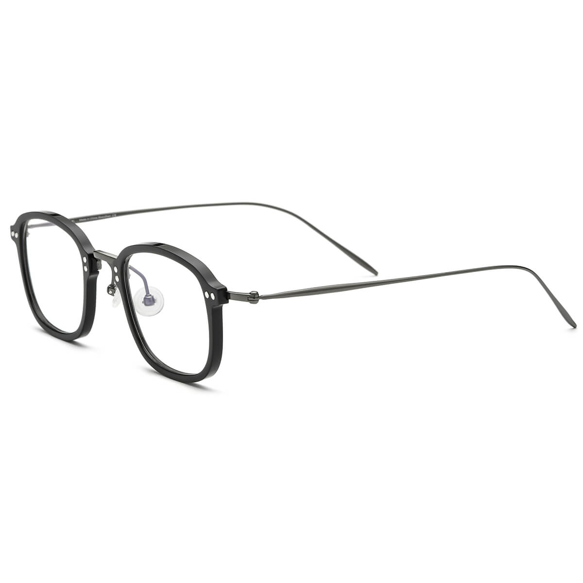 No Line Bifocal Reading Glasses LE0559 - Elegant Black Oval Frames