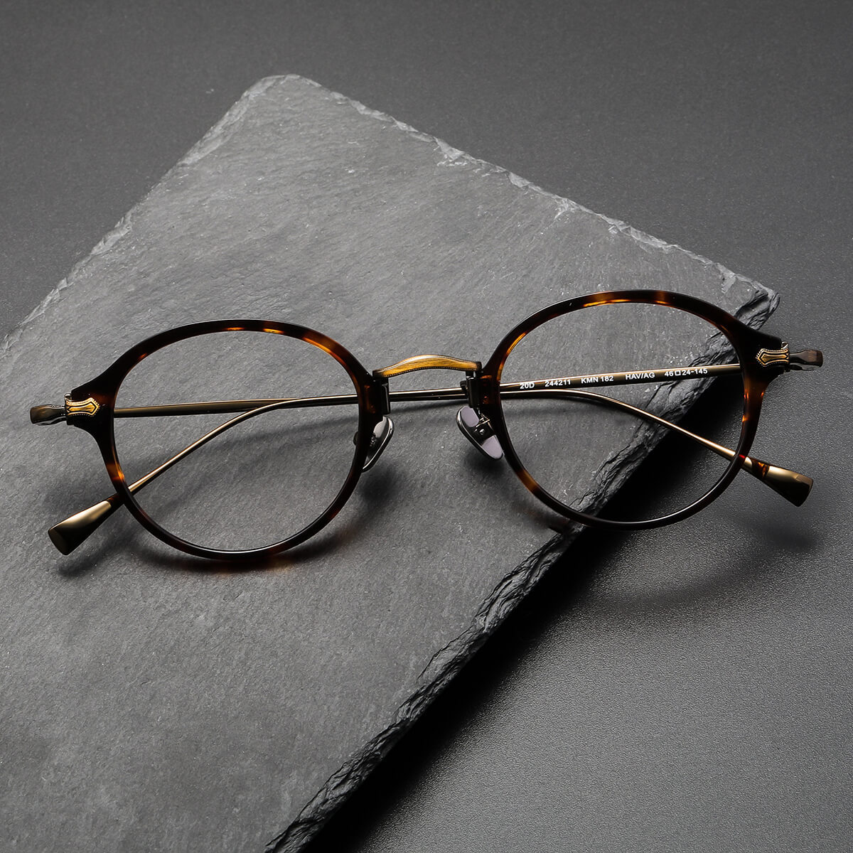 Round Tortoise Shell Prescription Glasses - LE0379 Elegance