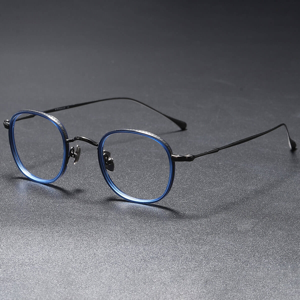 LE0376 Blue Glasses Frames - Bold Vision, Timeless Shape