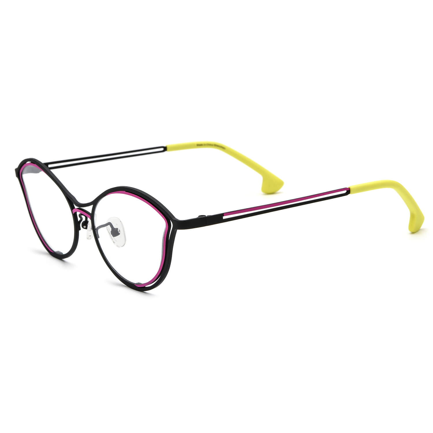 US$ 46.91 - Cat Eye Titanium Glasses LE3070 - Black & Pink - www ...