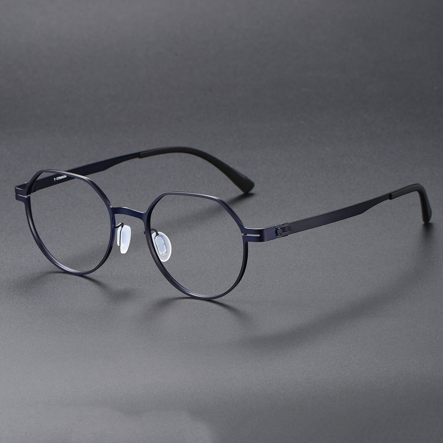 US$ 41.18 - Geometric Titanium Glasses LE1200_Blue - www.oletoptical.com