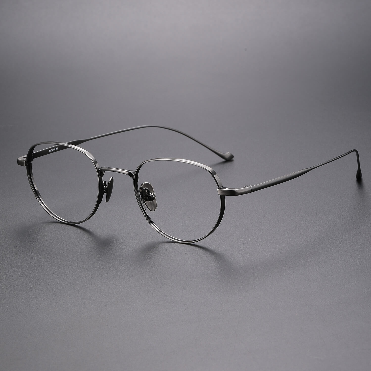 US$ 46.76 - Oval Titanium Glasses LE1267_Gunmetal - www.oletoptical.com