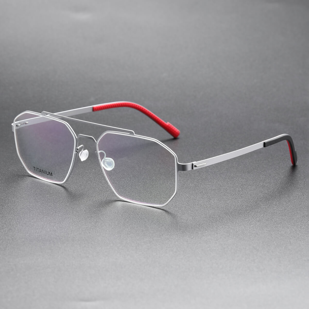 US$ 47.79 - Aviator Titanium Glasses LE8018_Silver - www.oletoptical.com