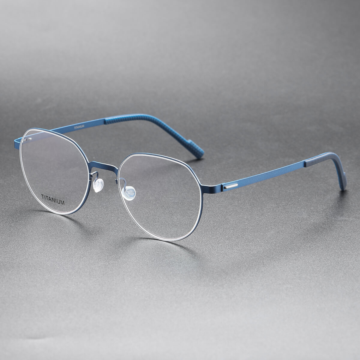 US$ 47.79 - Geometric Titanium Glasses LE8023_Blue - www.oletoptical.com