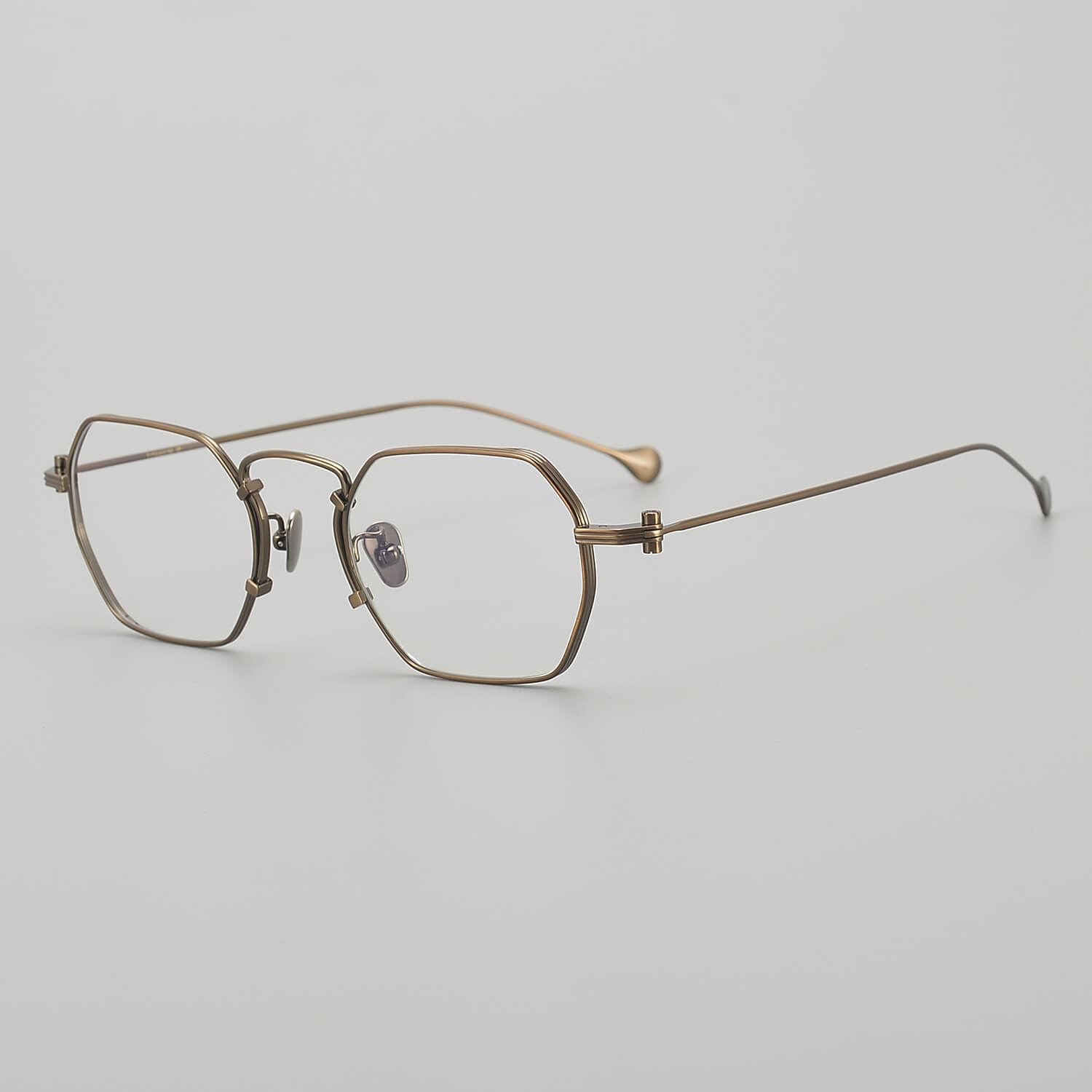 US$ 47.79 - Geometric Titanium Glasses LE5039_Bronze - www.oletoptical.com