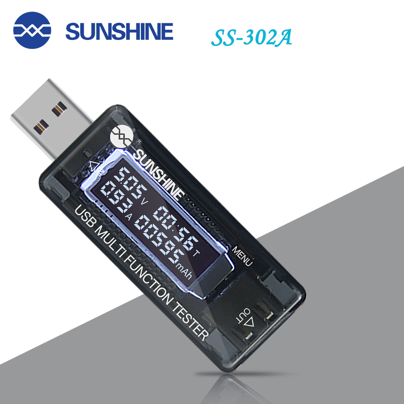 US$ 2.04 - USB digital display tester fast charging SS-302A power group ...