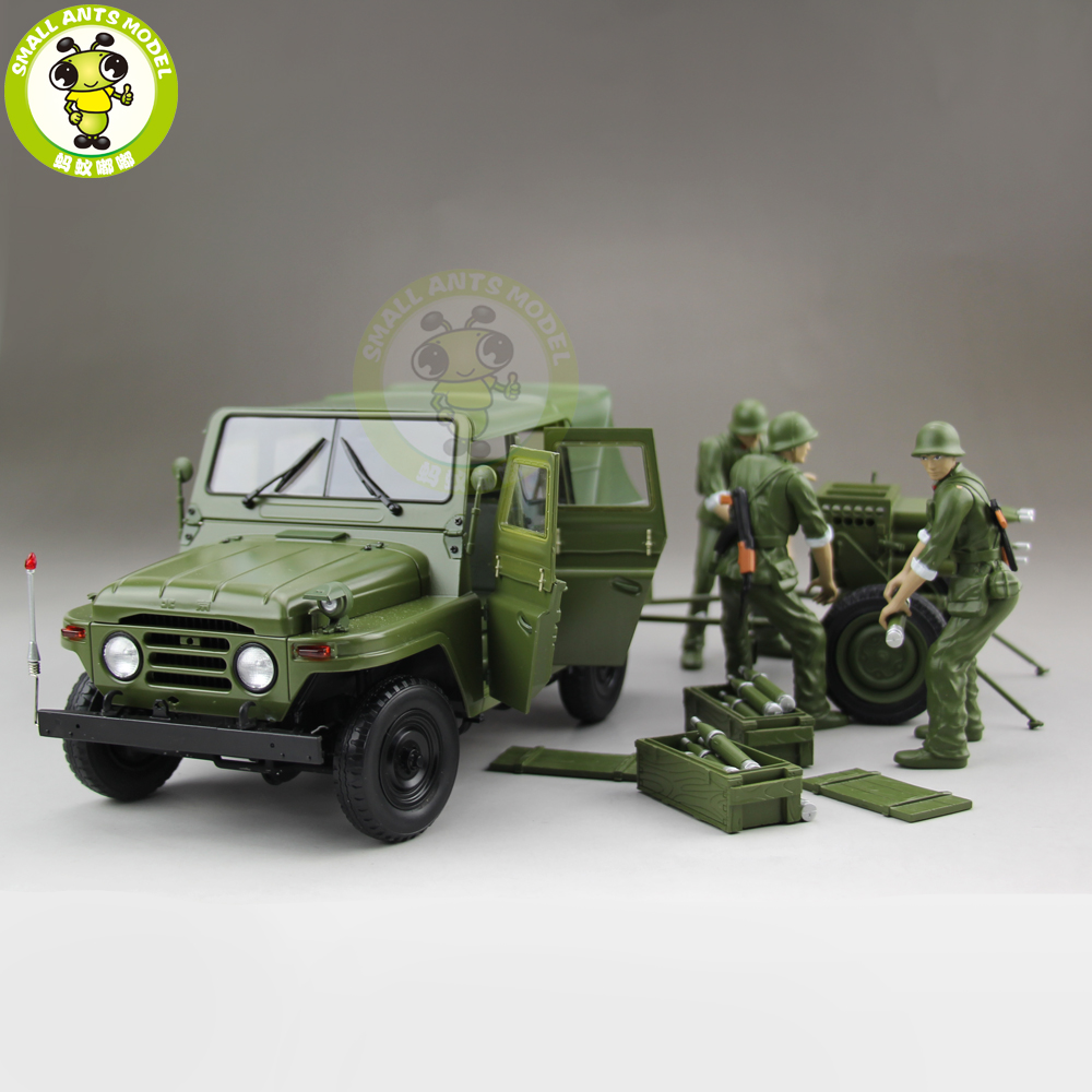 1/18 BJC JEEP 212 with Cannon Army Military SUV Diecast alloy Metal suv ...