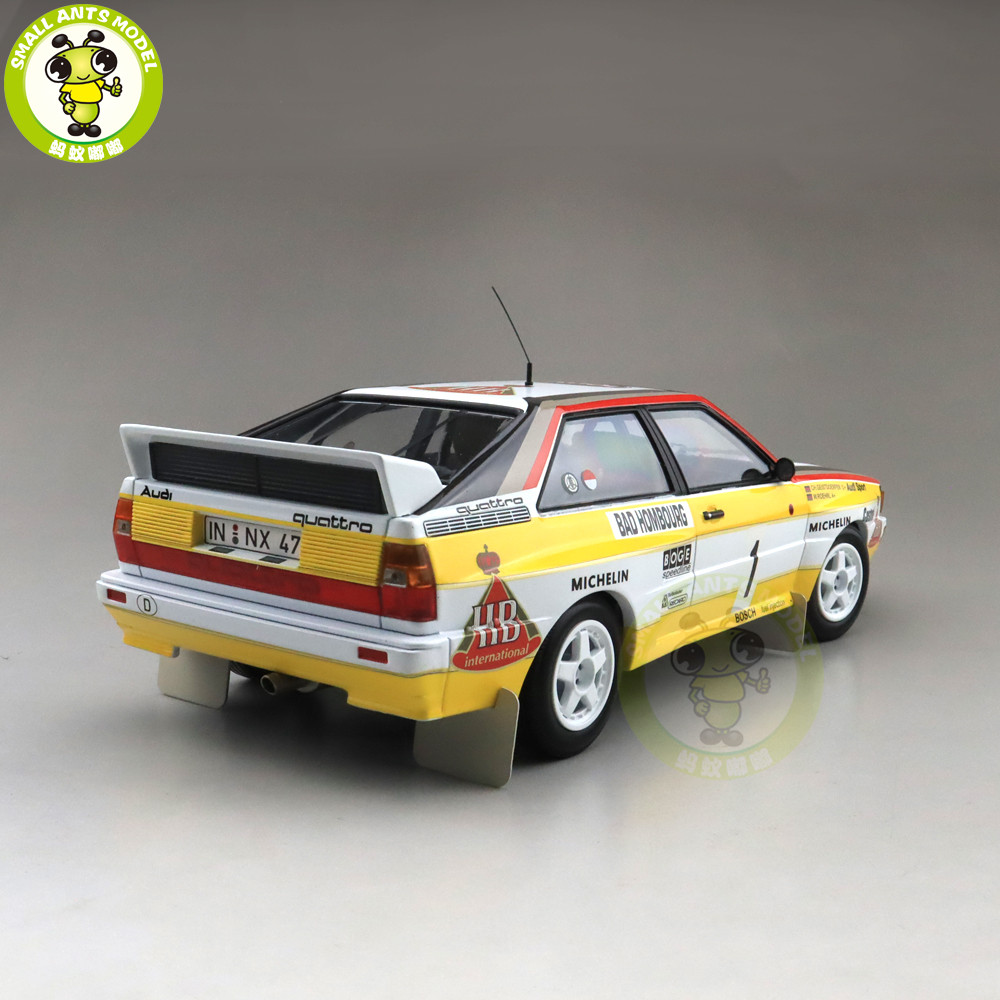 1/18 HB AUDI Team QUATTRO 1984 #1 winner Rally Diecast Car Model Toys ...