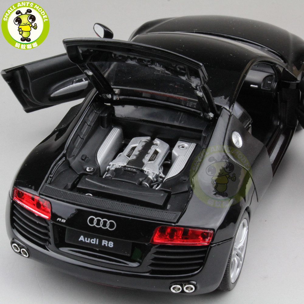 1/24 Welly Audi R8 V10 Racing Car Diecast Model Car Toys Boys Girls ...