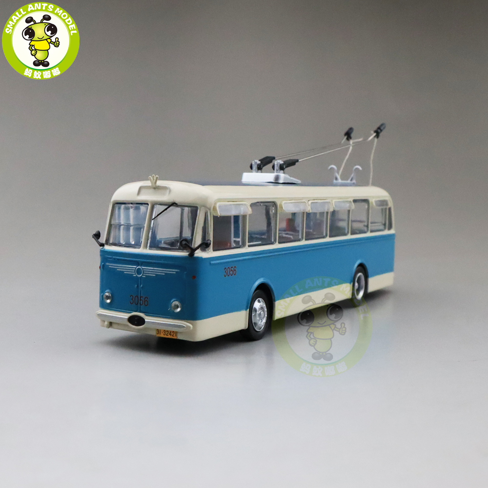 1/64 Skoda 8TR Trolleybus City bus Diecast Model Car Bus Toys Kids ...