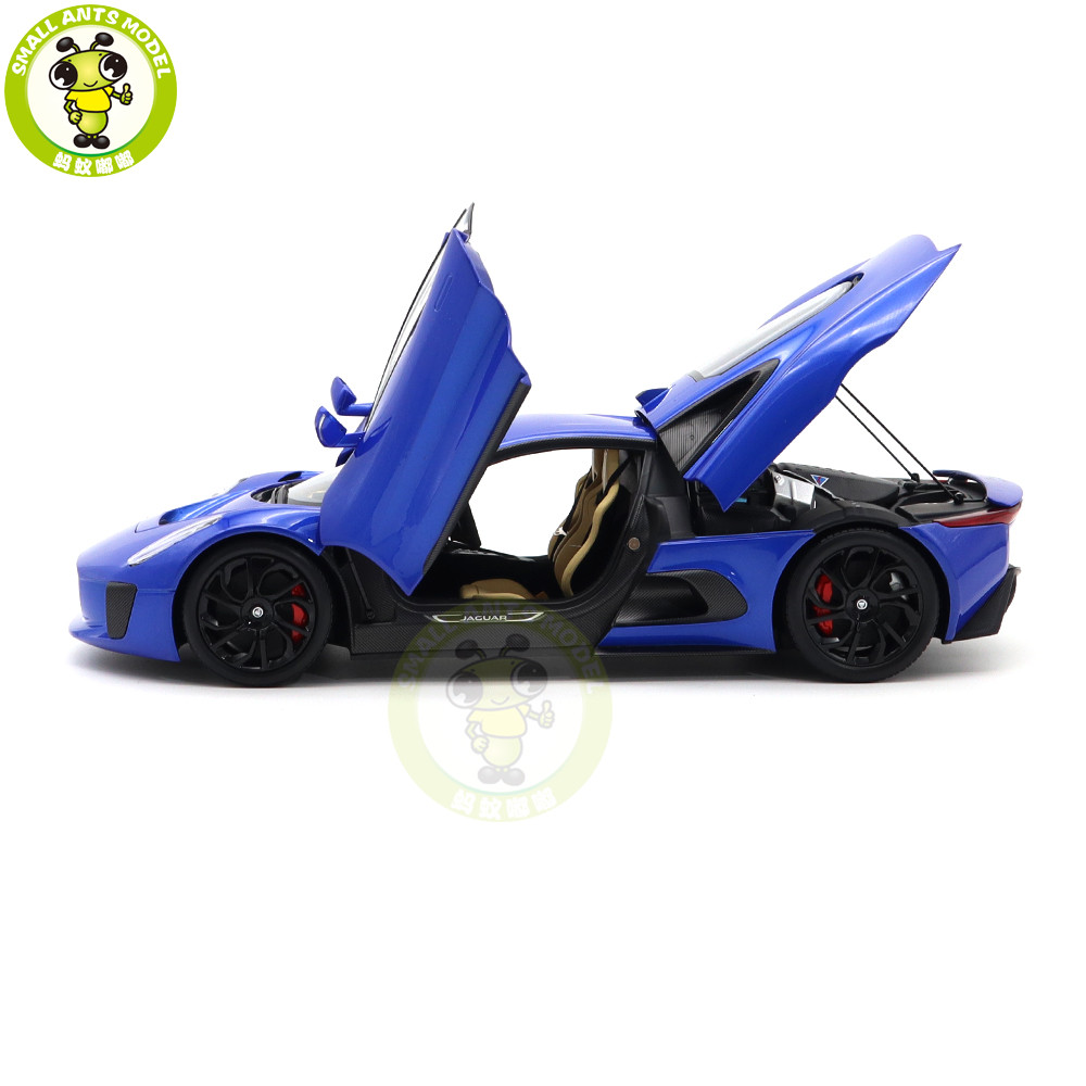 1/18 Land Rover Jaguar C-X75 Almost Real 810606 Blue Metallic Diecast ...