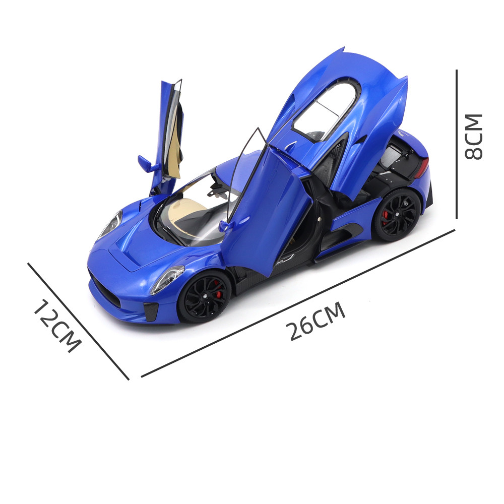 1/18 Land Rover Jaguar C-X75 Almost Real 810606 Blue Metallic Diecast ...