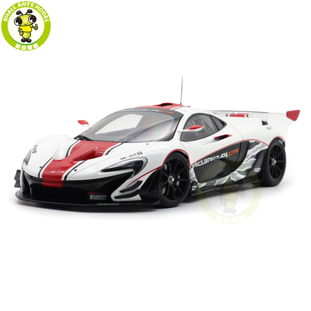 1/18 McLaren P1 GTR Autoart 81541 Gloss White / Red Stripes Diecast ...