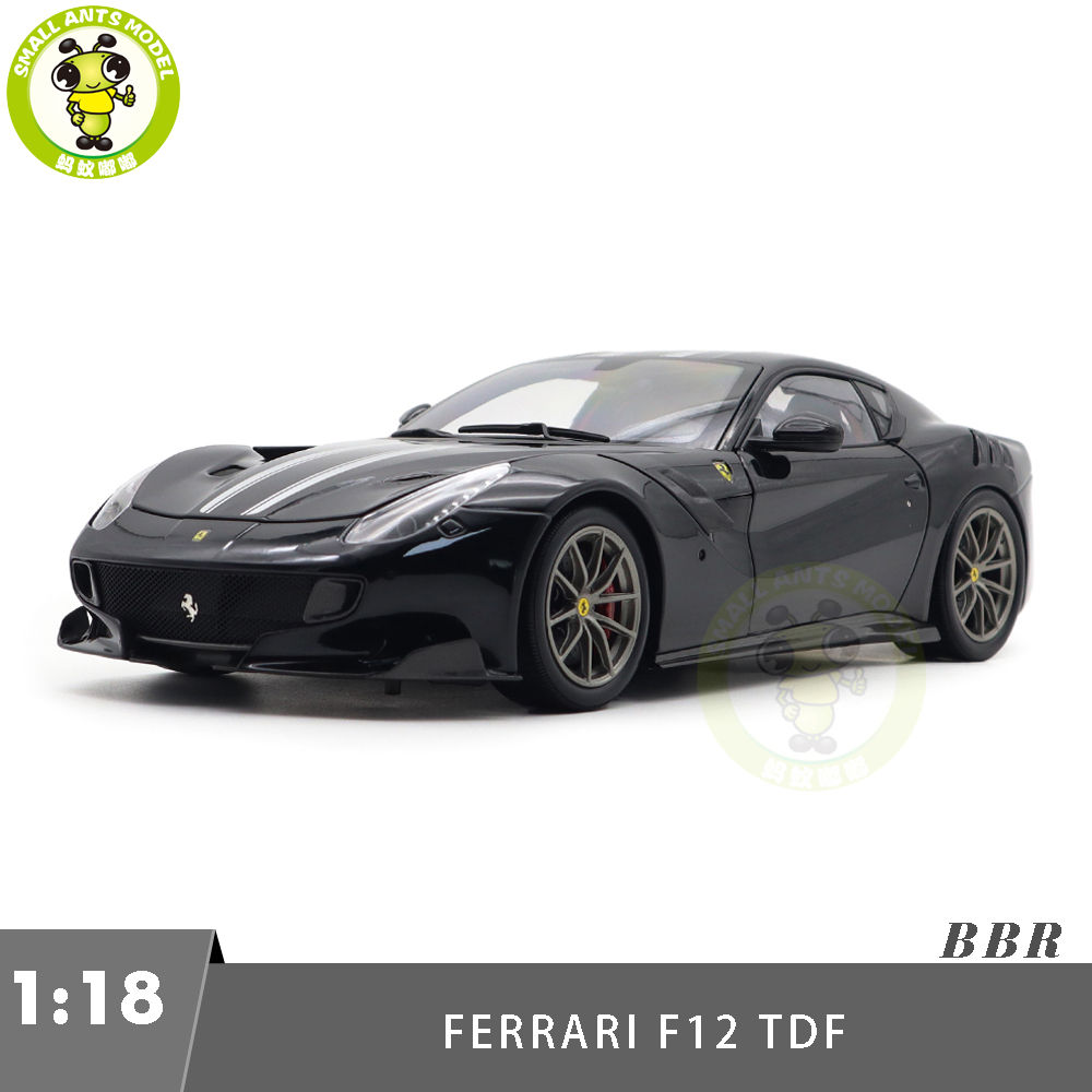 1/18 Ferrari F12 TDF New Black Daytona 508 BBR 182102 Diecast Model ...