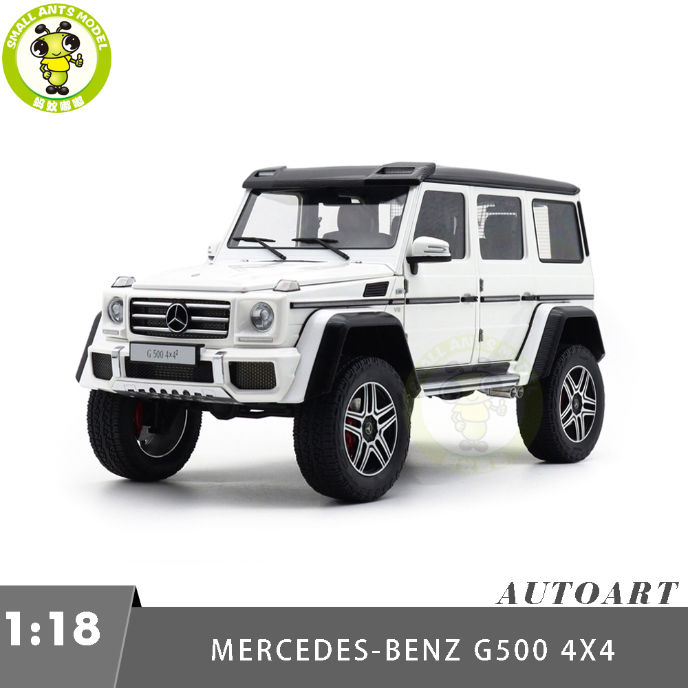 1/18 Mercedes-BENZ G500 4×4² G Class AUTOart 76316 Gloss White Model ...