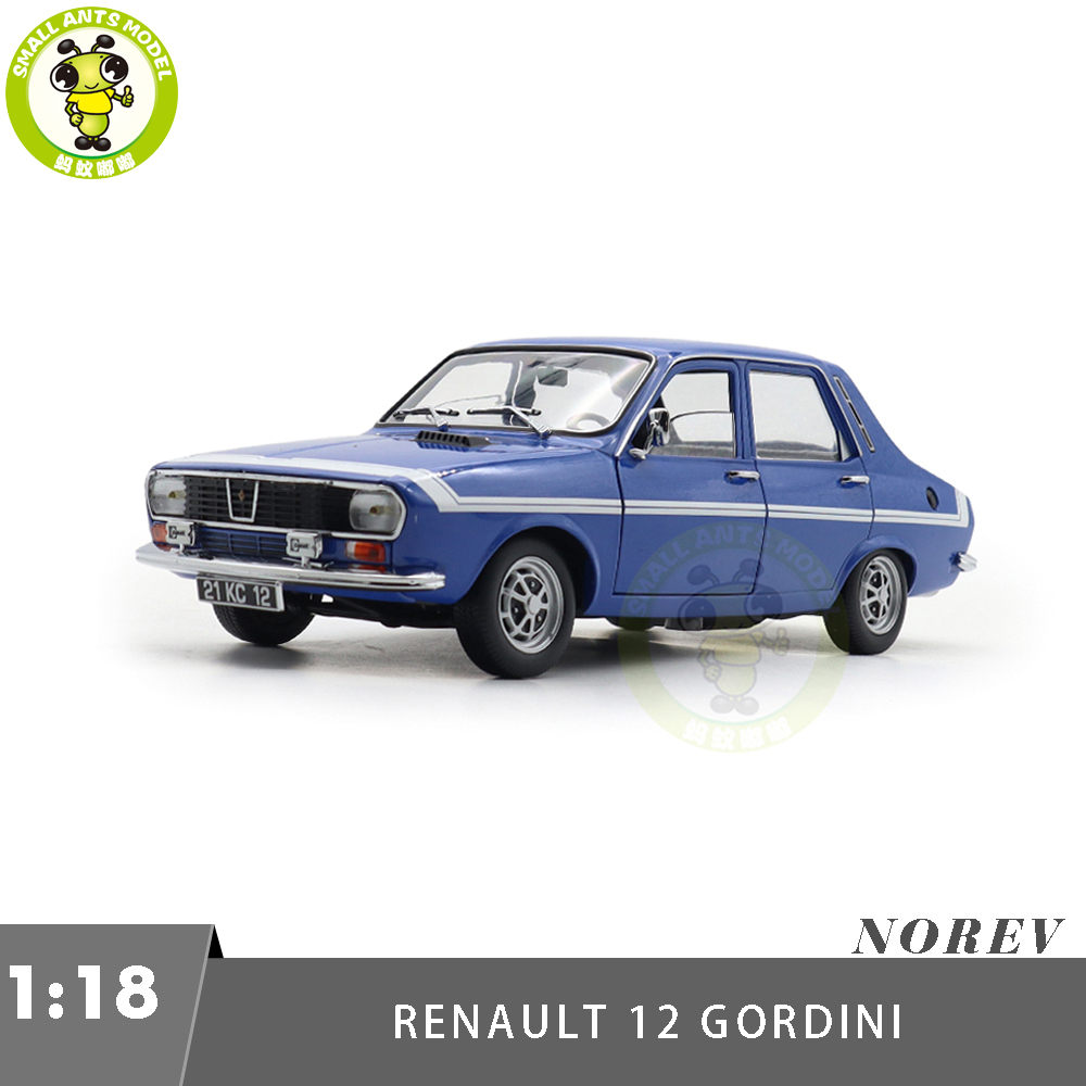 1/18 Renault 12 Gordini 1971 Blue NOREV 185210 Diecast Model Toy Car ...