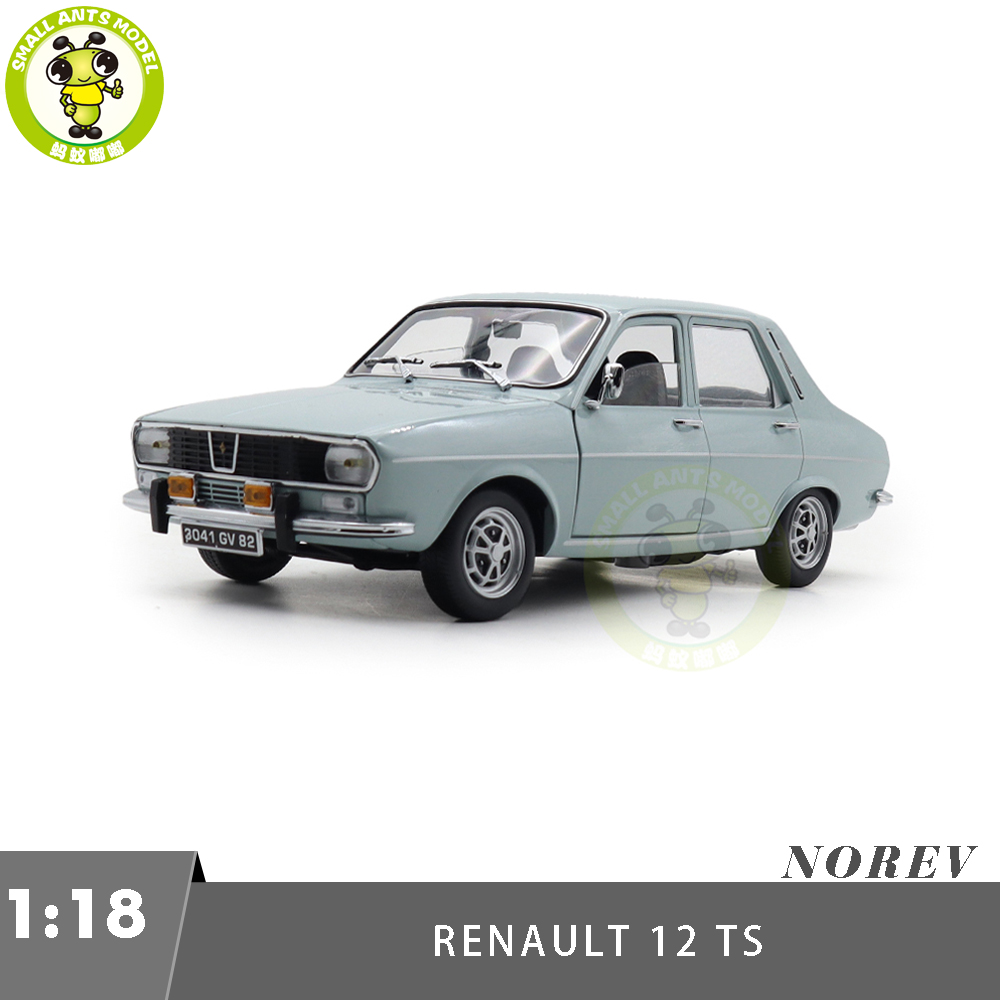 1/18 Renault 12 TS 1974 Light Blue NOREV 185219 Diecast Model Toy Car ...