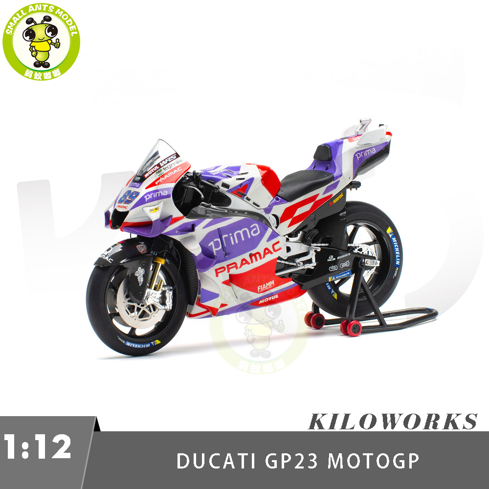 1/12 Kiloworks Ducati GP23 MOTOGP 2023 Pramac Racing Diecast Motorcycle ...