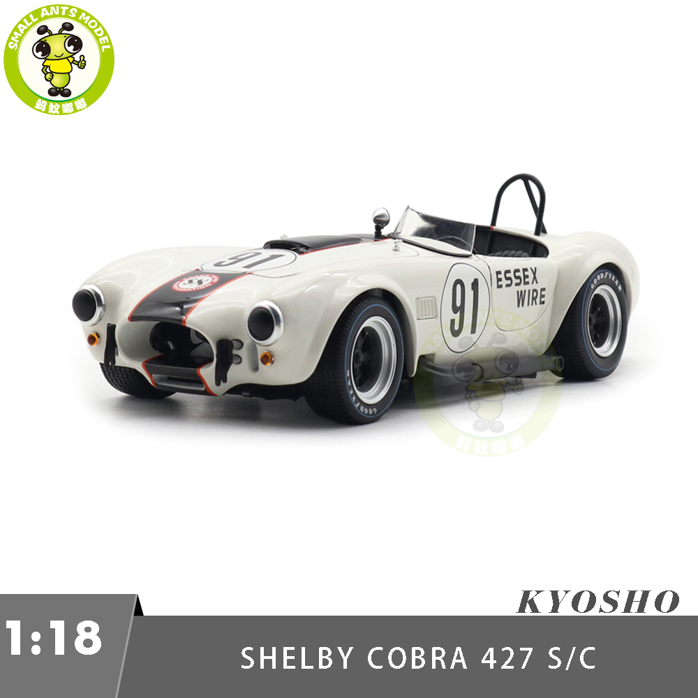 1/18 Ford Shelby Cobra 427S/C KYOSHO 08047EW White #91 Diecast Model ...