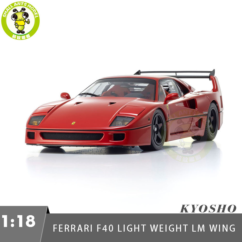 Pre-order 1/18 Ferrari F40 Kyosho 08416RLM Light Weight LM Wing Diecast ...