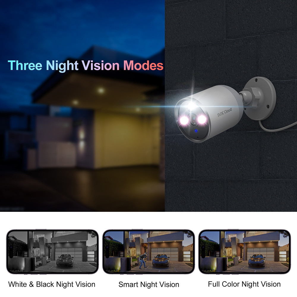 US$ 35.99 - SV3C WiFi Camera Security Outdoor, 2K Outside Surveillance ...