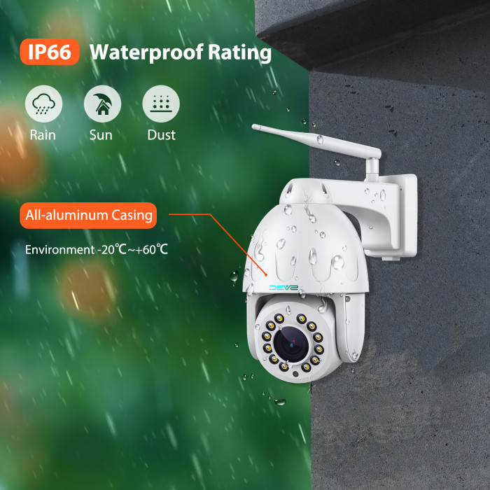 SV3C PTZ Camera Outdoor WiFi Wireless 5MP 15X Optical Zoom Security IP ...