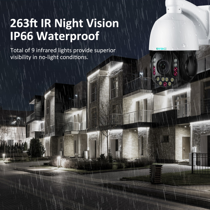 US$ 269.99 - Outdoor 5MP/8MP PTZ IP POE Security Camera, SV3C Pan 360 ...