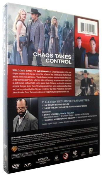 Westworld The Complete Season 2 DVD Box set 3 Dsic