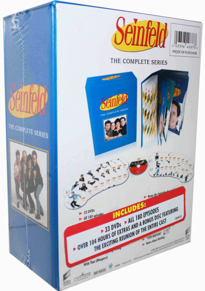 Seinfeld The Complete Series Seasons 1-9 DVD Box Set 33 Disc Free Shipping