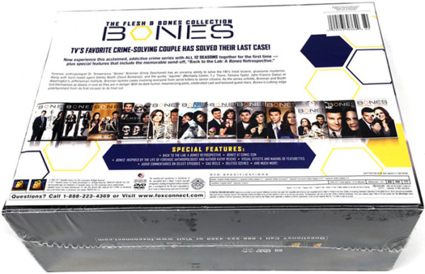 Bones The Complete Collection Seasons 1-12 DVD Box Set 67 Disc Free ...