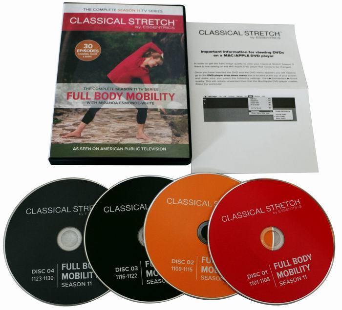 Classical Stretch by Essentrics Season 11 Full Body Mobility DVD 4 Disc ...