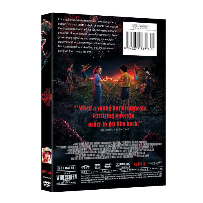 Stranger Things Season 3 DVD Box Set 3 Disc Free Shipping