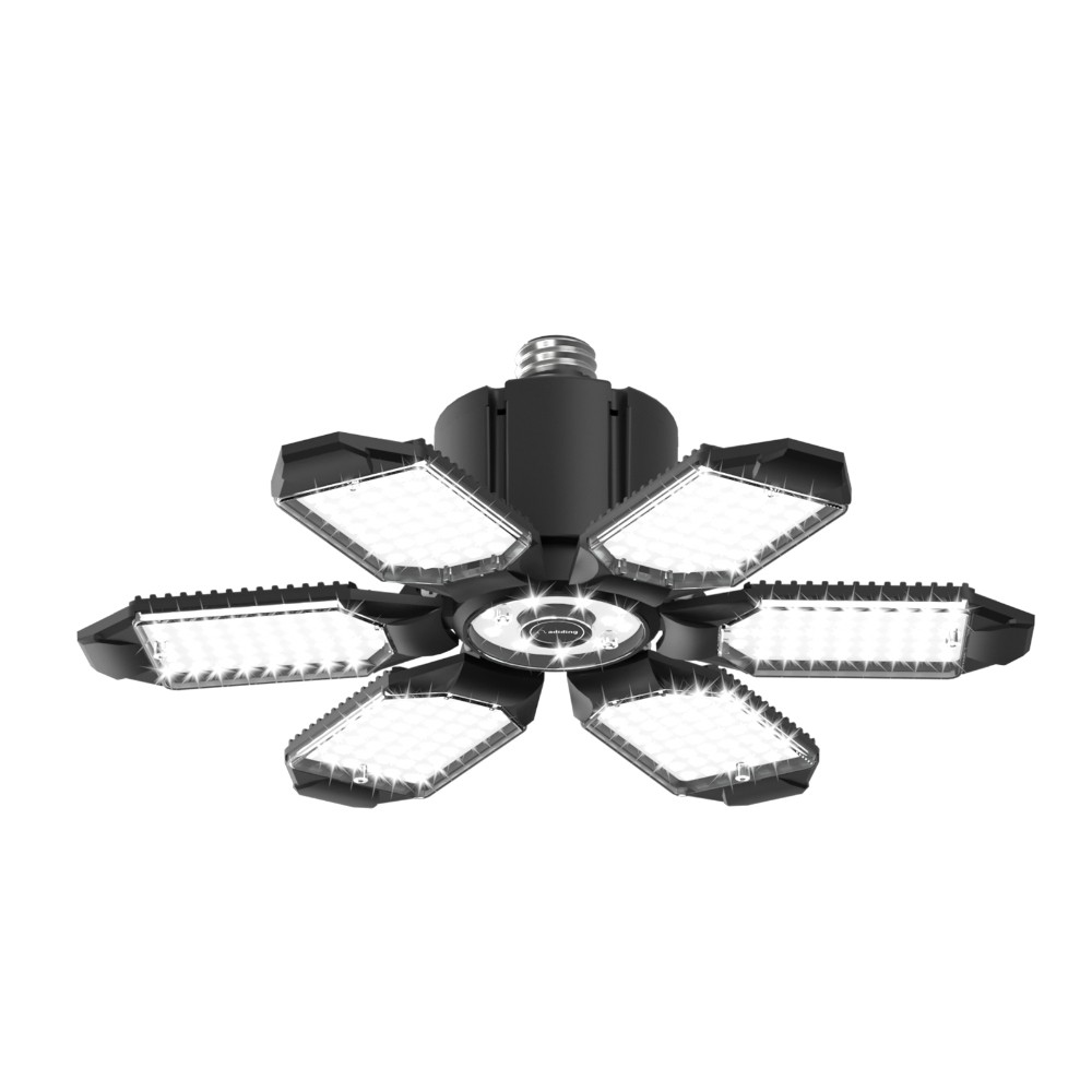 6-Pack Adiding LED Garage Lights,100 Watt,10000 Lumen 6500K Daylight- Adiding.com