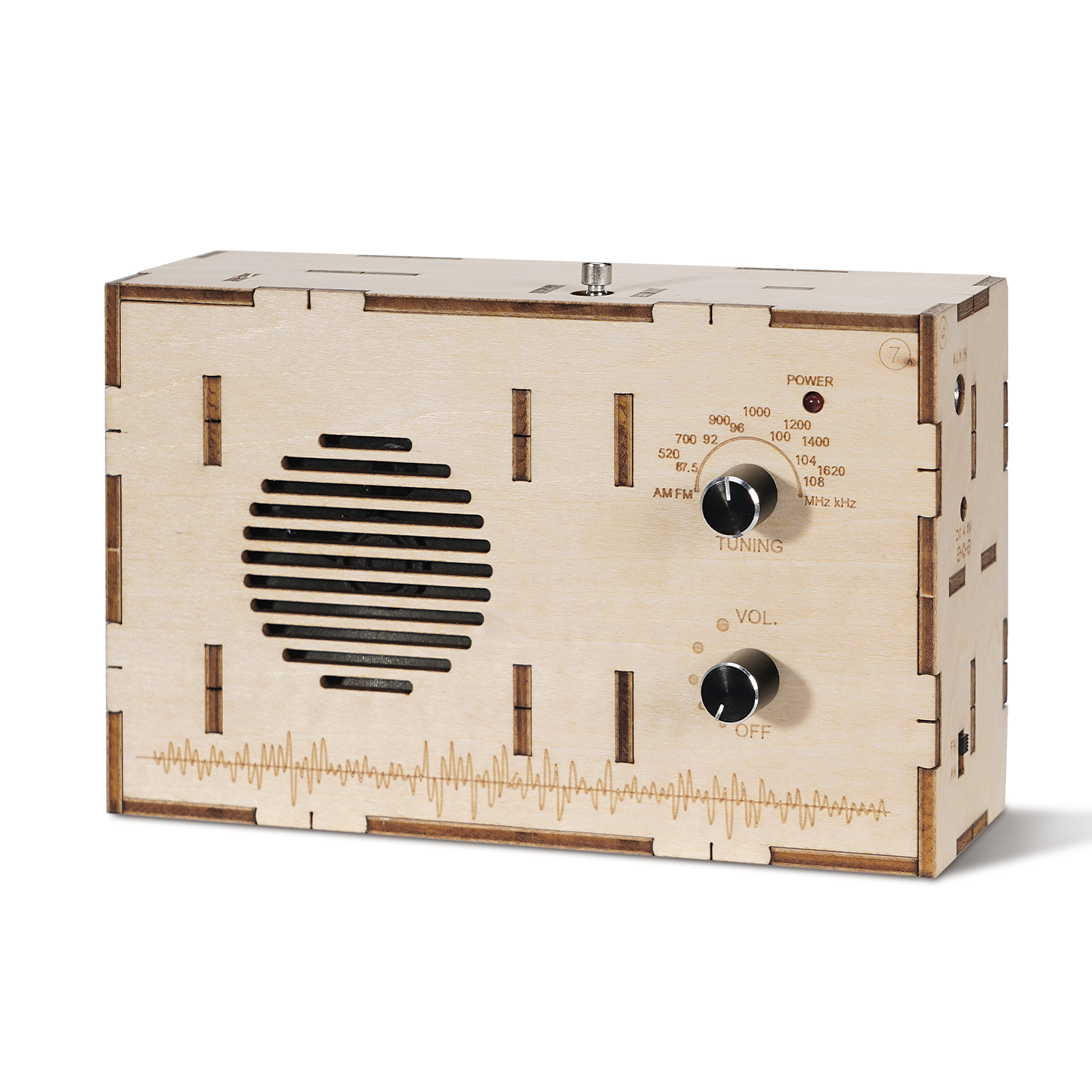 PRUNUS DIY Radio Box Kit Build Your Own Portable Wood Case Radio ...