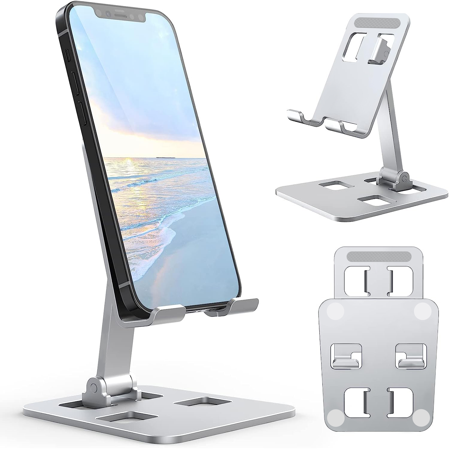PRUNUS A-103 Cell Phone Stand Aluminium Alloy Angle Adjustable Foldable ...