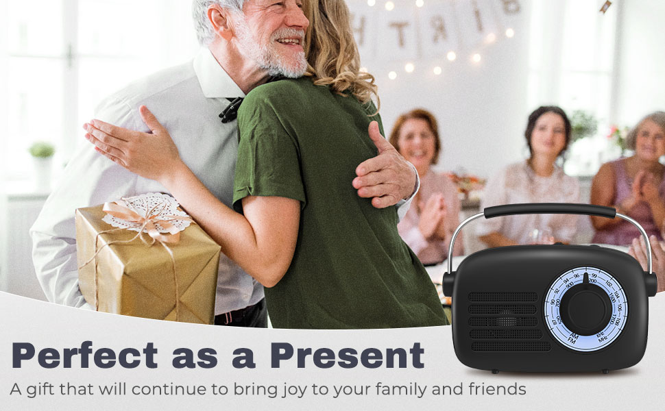 PRUNUS AM FM Radio Portable, AA Battery Operated Radio and USB-C ...