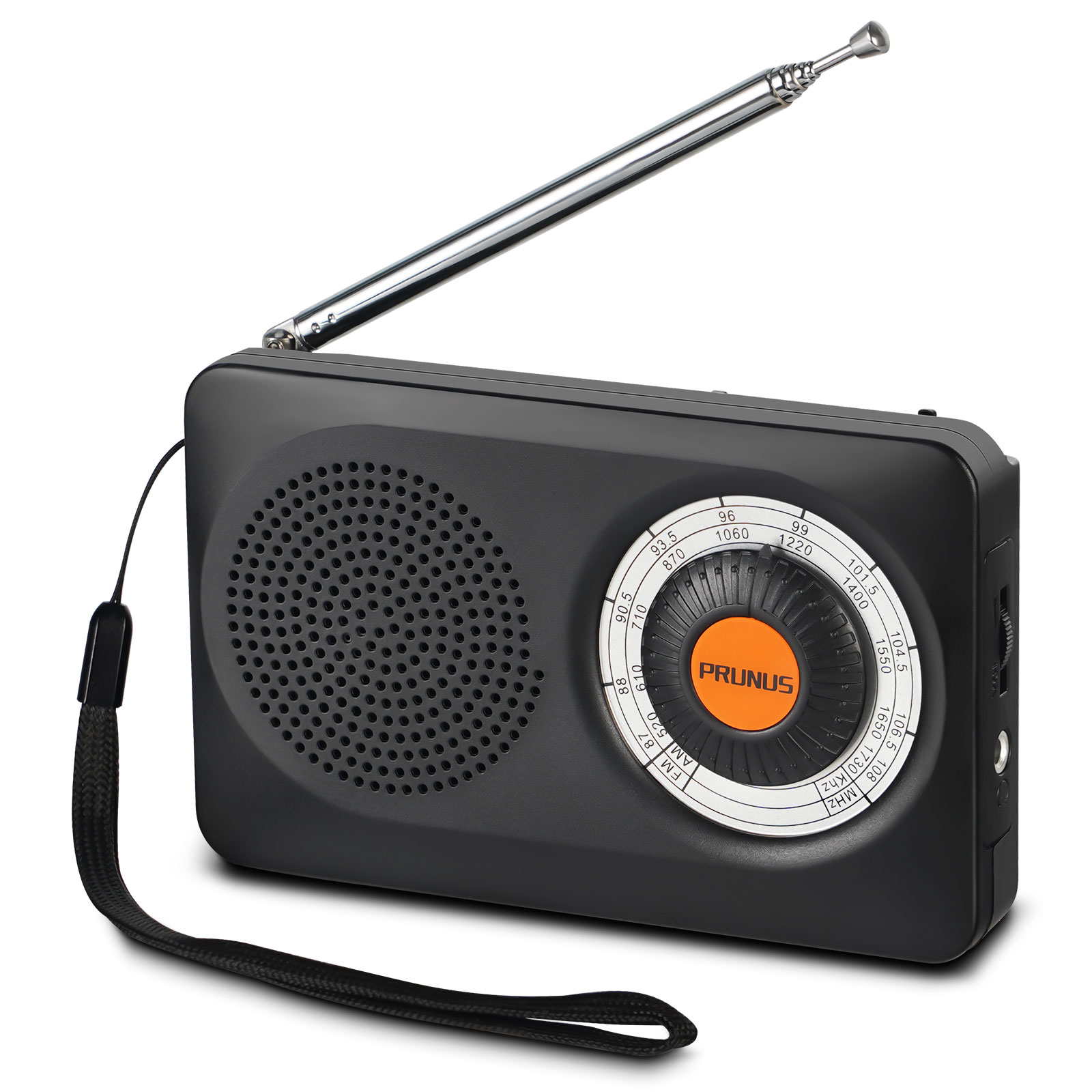 PRUNUS J-115 Portable Radio AM FM, Only AA Battery Operated Radio ...