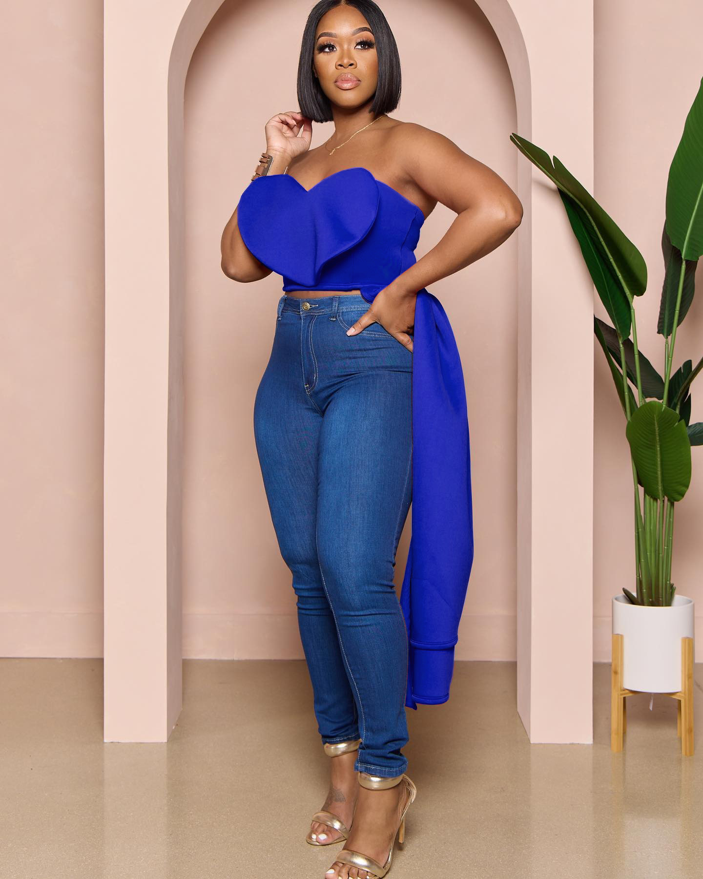 Dear-Fashion | Wholesale Fashion Irregular Chest Wrap Top FNN-8699 | DF ...