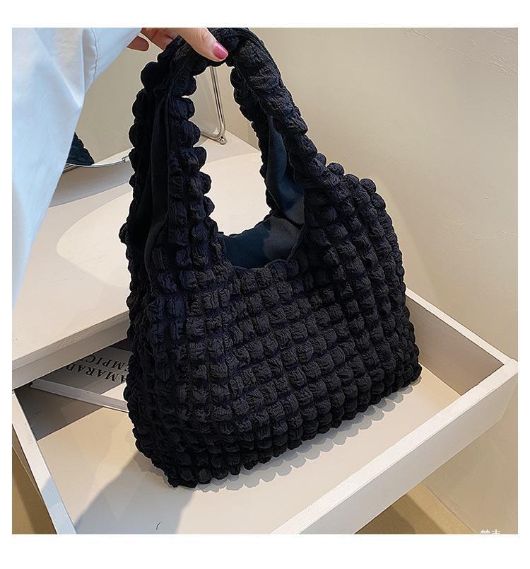 Dear-Fashion | Wholesale Pleated Waffle Large Capacity Shopping Bag ...